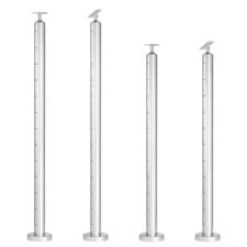 Welded Stainless Square Railing Posts - Key West