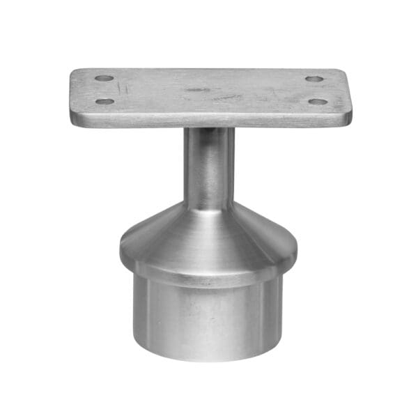 Post Cap Flat Top Rail Mount for 2" Round Stainless Steel Po