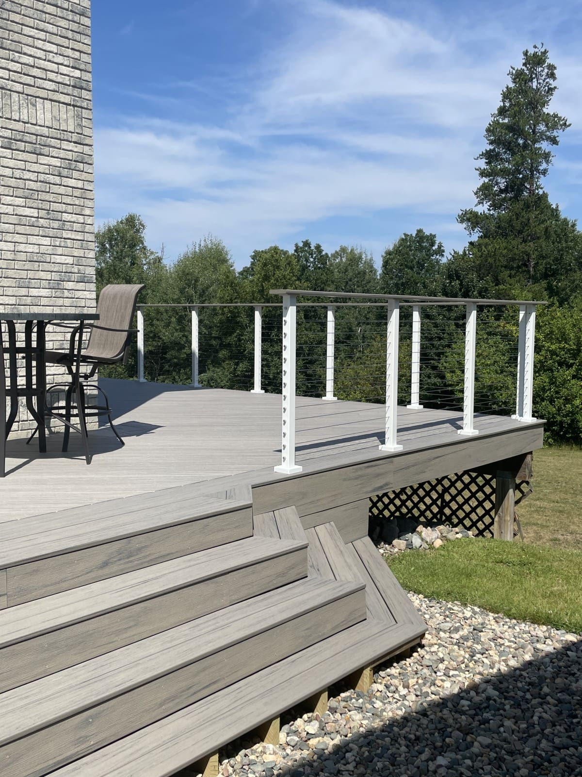 Customer Project Spotlight: White Aluminum Cable Railing in Solway ...